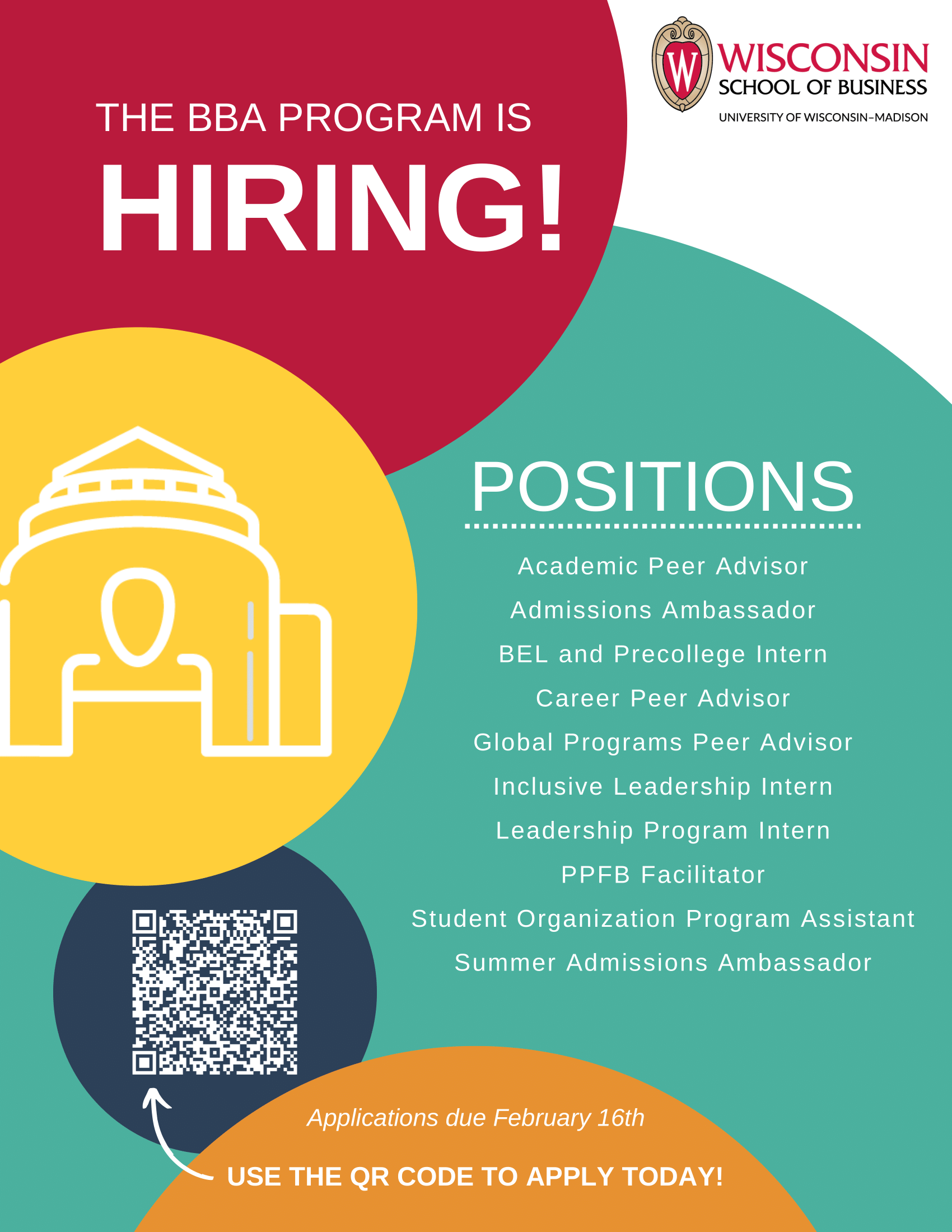 Deadline Approaching: Undergraduate Program Student Staff Positions ...