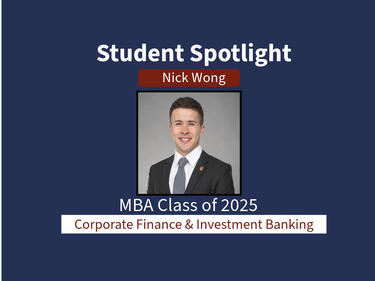 Student Spotlight - Nick Wong | Wisconsin School of Business