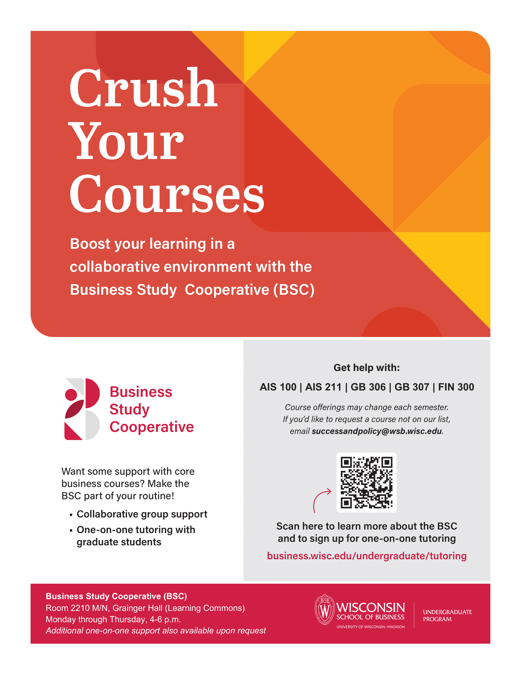 Midterm Study Support: Business Study Cooperative (BSC) | Wisconsin ...